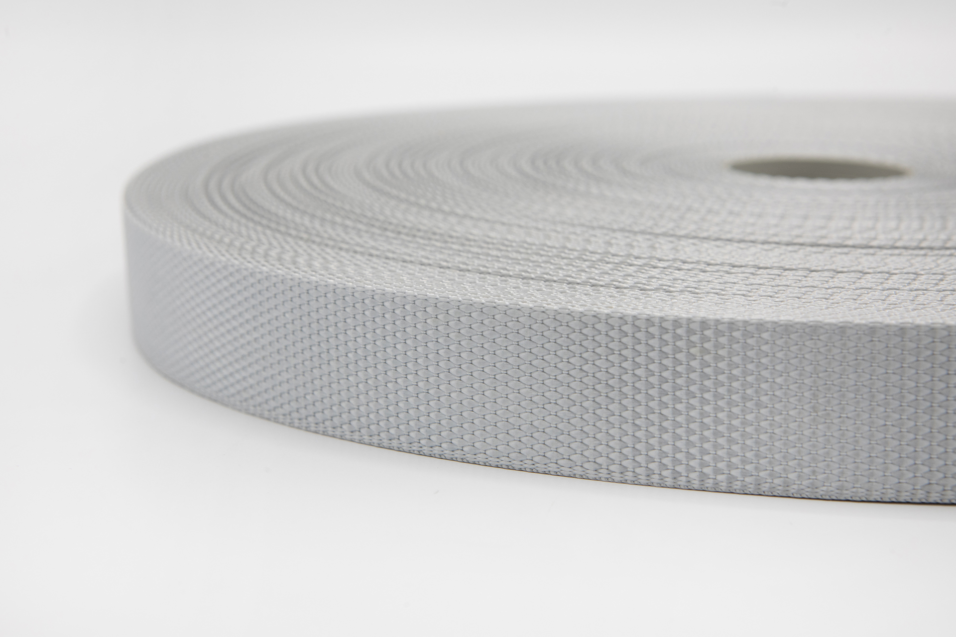 Lorentzen & Pladsen AS. PES bånd 19 mm grå 50 m utgår