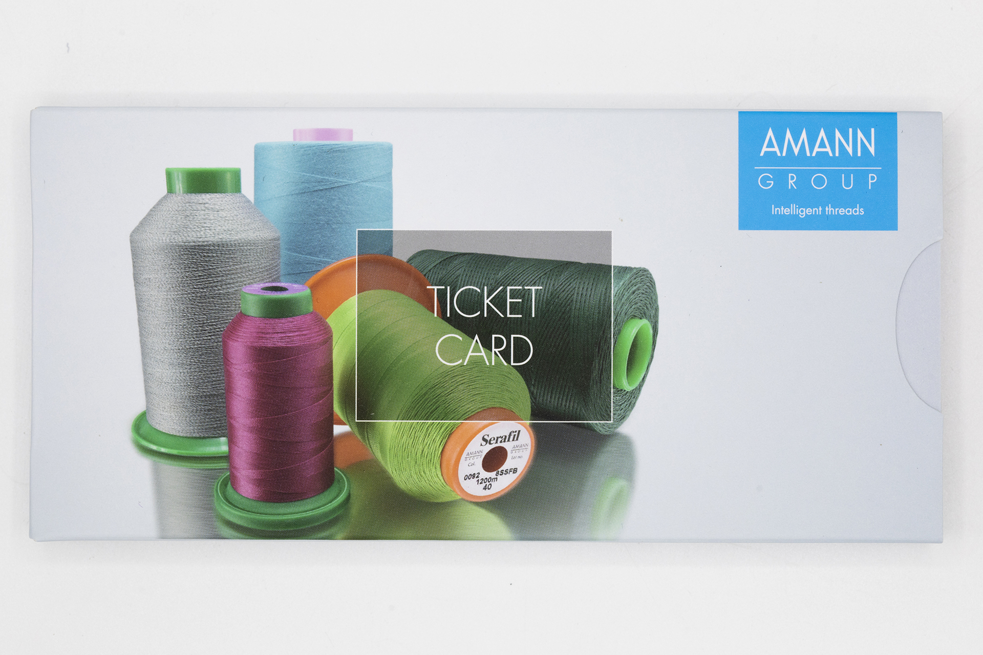 Lorentzen & Pladsen AS. Ticket card Amann